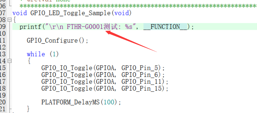 FTHR-G0001串口printf打印点亮LED-灵动微电子-芯查查